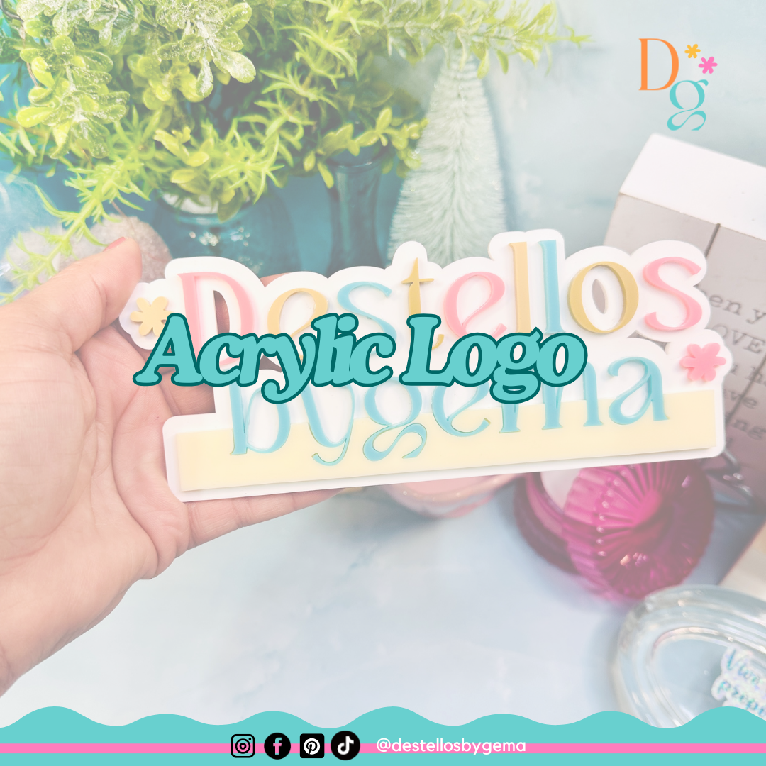 Acrylic Logo – Destellosbygema